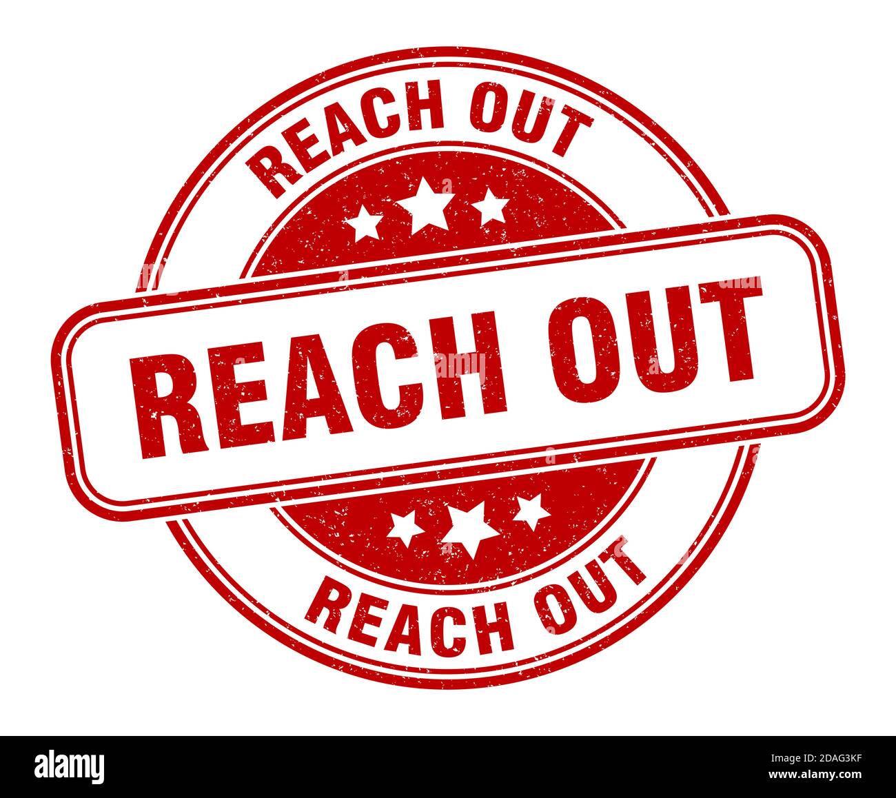 reach out stamp. reach out sign. round grunge label Stock Vector Image ...