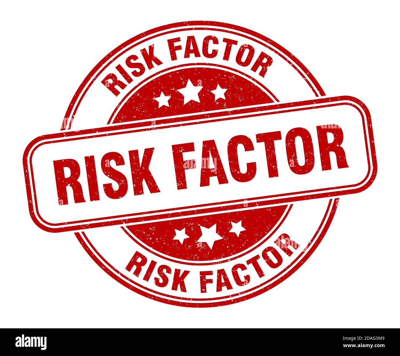 risk factor stamp. risk factor sign. round grunge label Stock Vector ...