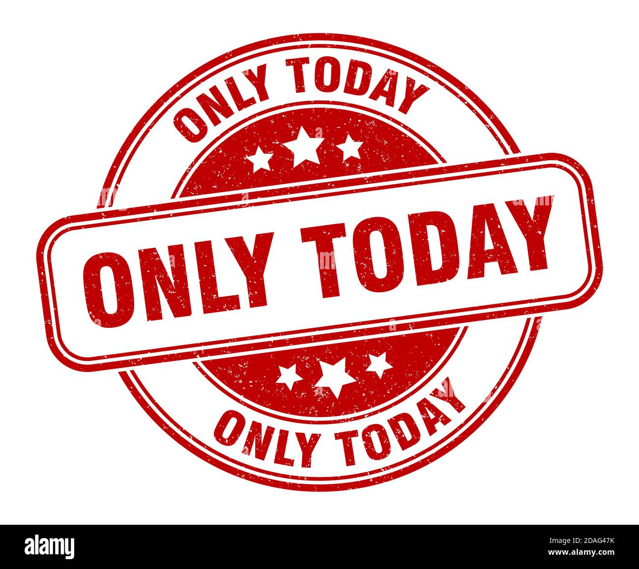 only today stamp. only today sign. round grunge label Stock Vector ...