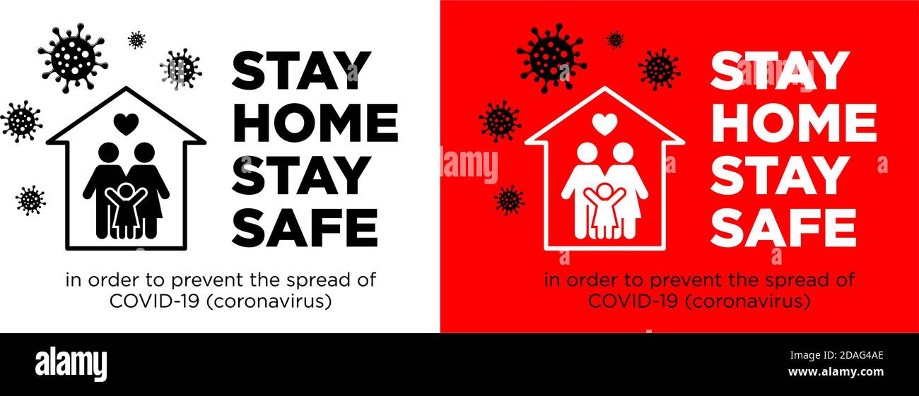 Stay home with social media campaign and prevent coronavirus infection ...