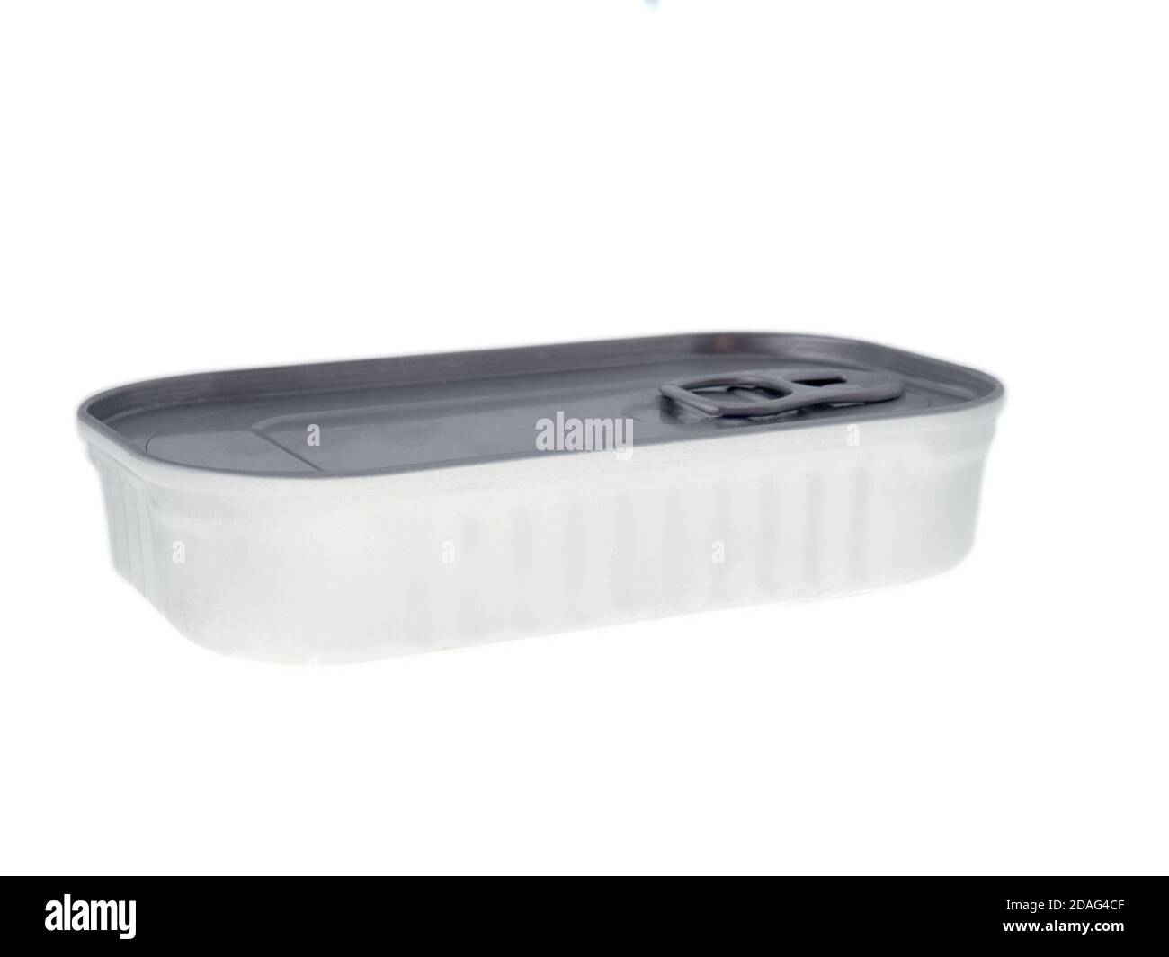 Different types of cans with prepared foods for consumption, vegetables ...