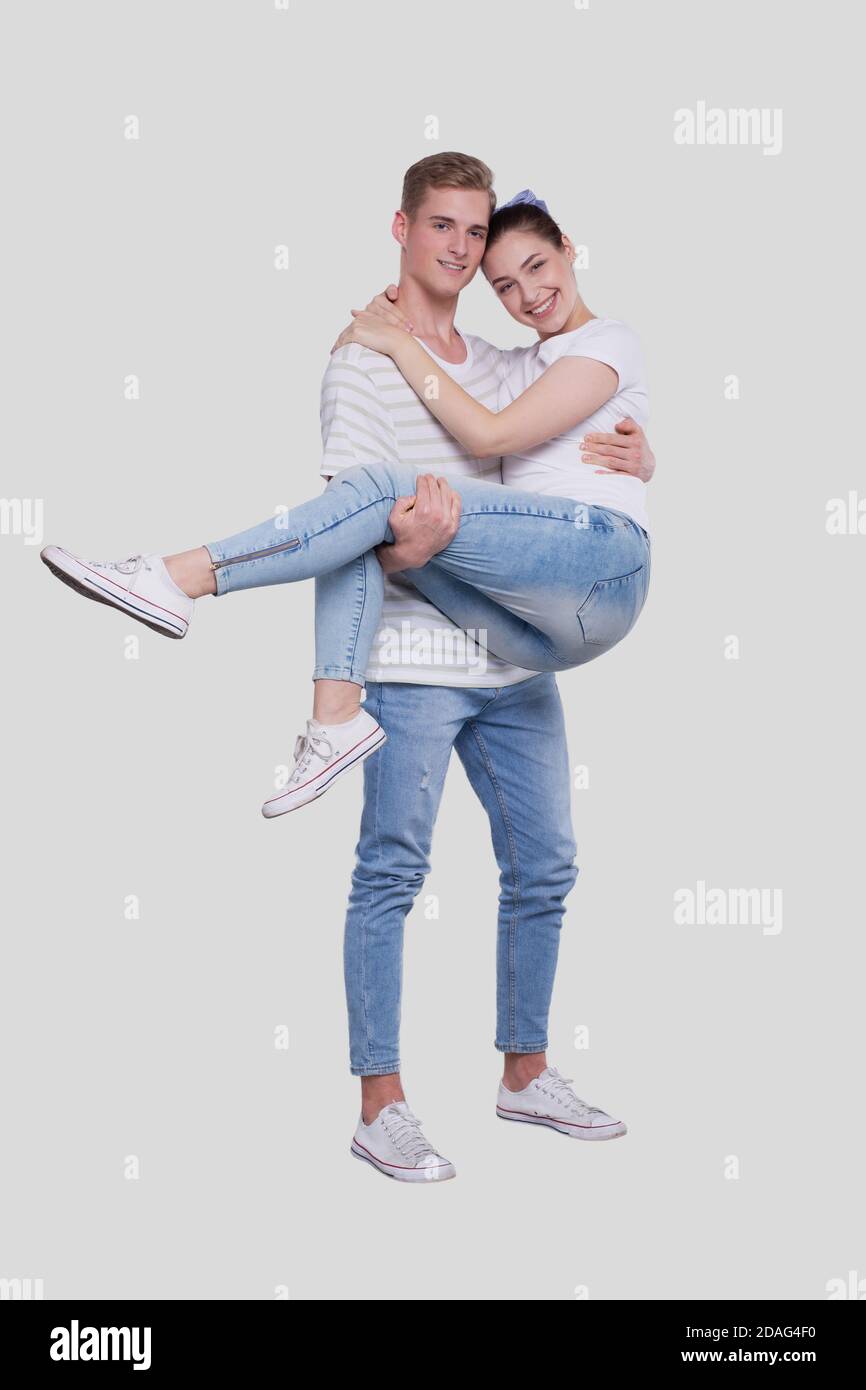 Couple romantic lovely holding hands hi-res stock photography and ...