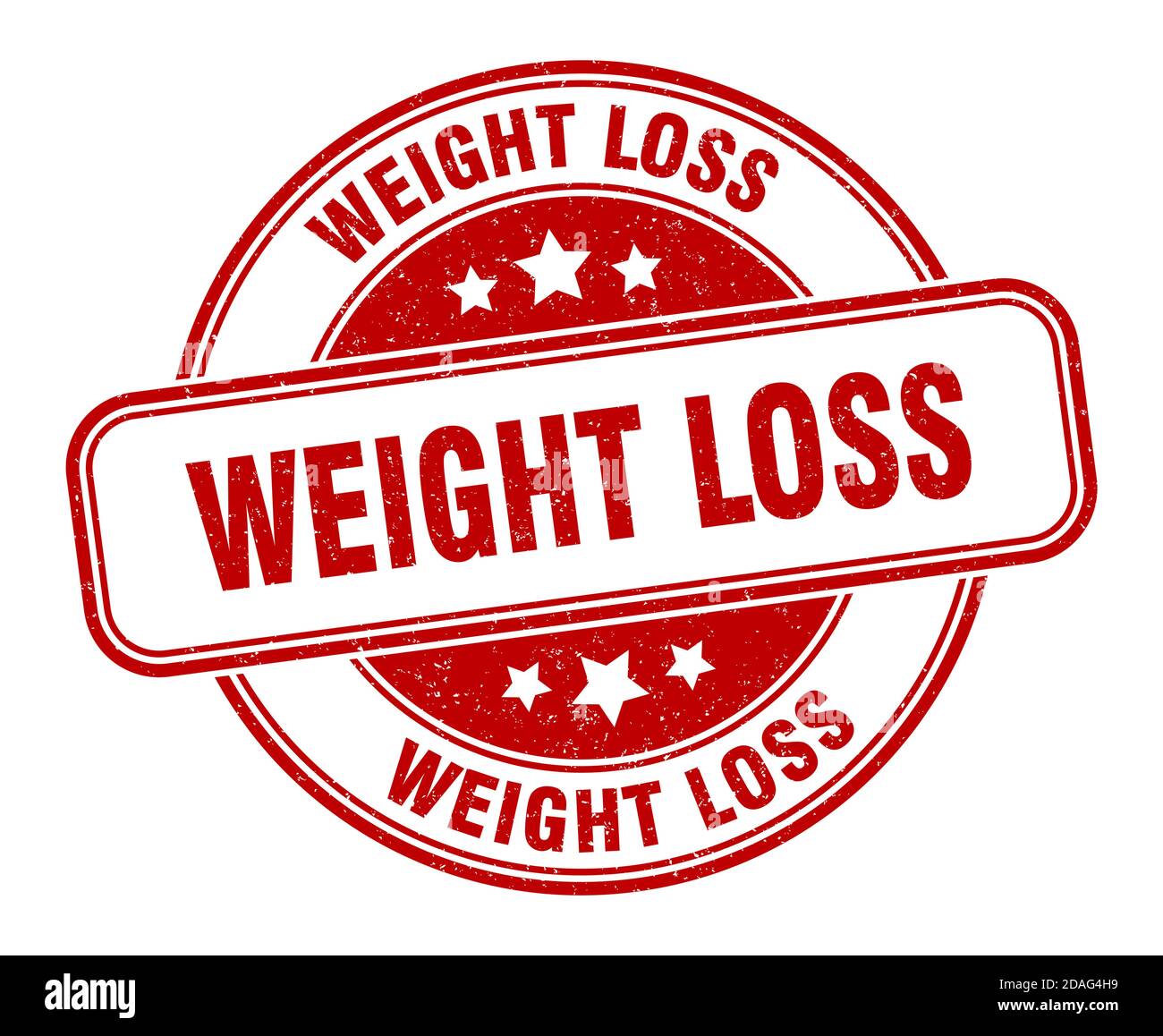 weight loss stamp. weight loss sign. round grunge label Stock Vector ...