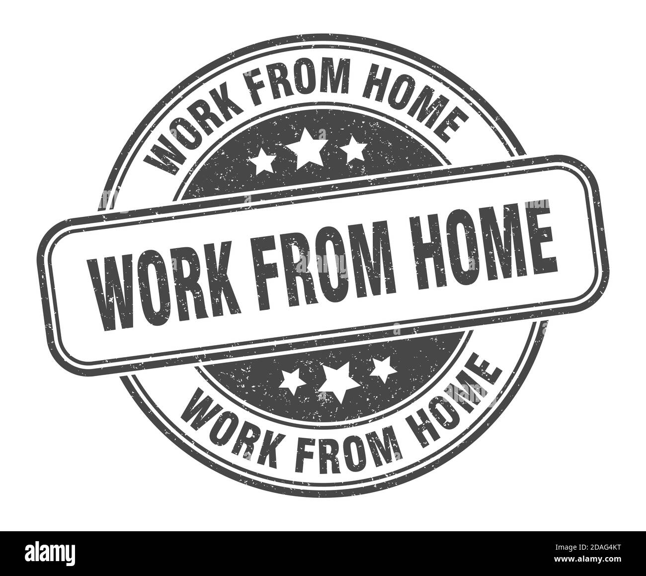 Work from home stamp Stock Vector Images - Alamy