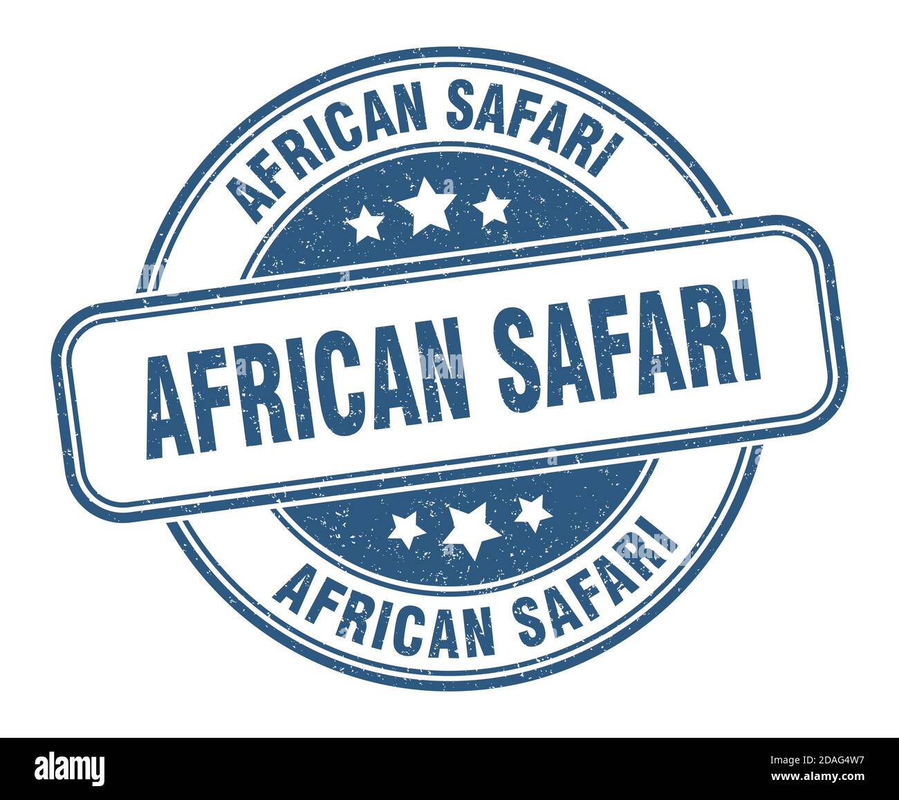 african safari stamp. african safari sign. round grunge label Stock ...