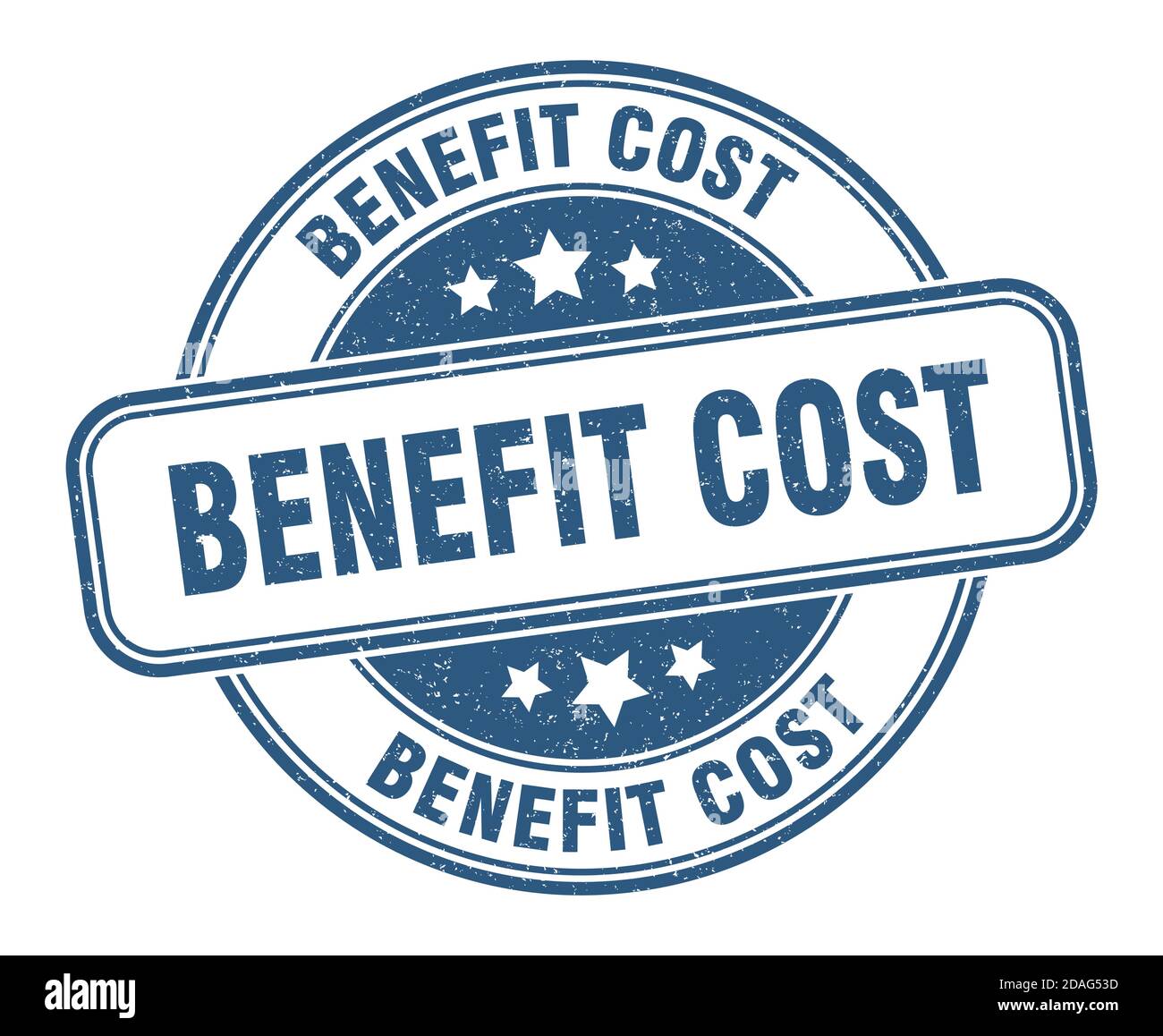 benefit cost stamp. benefit cost sign. round grunge label Stock Vector ...