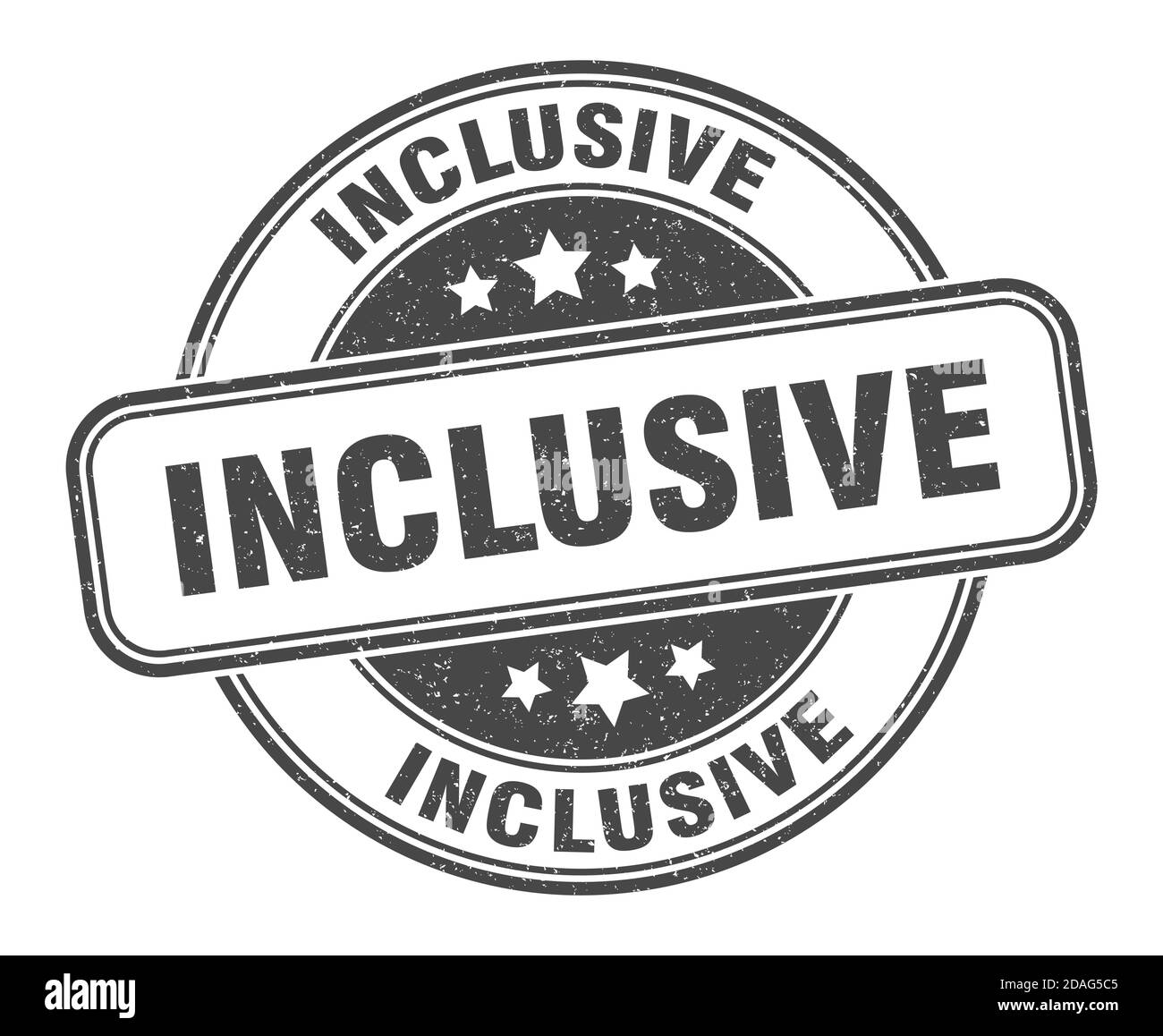 inclusive stamp. inclusive sign. round grunge label Stock Vector Image ...