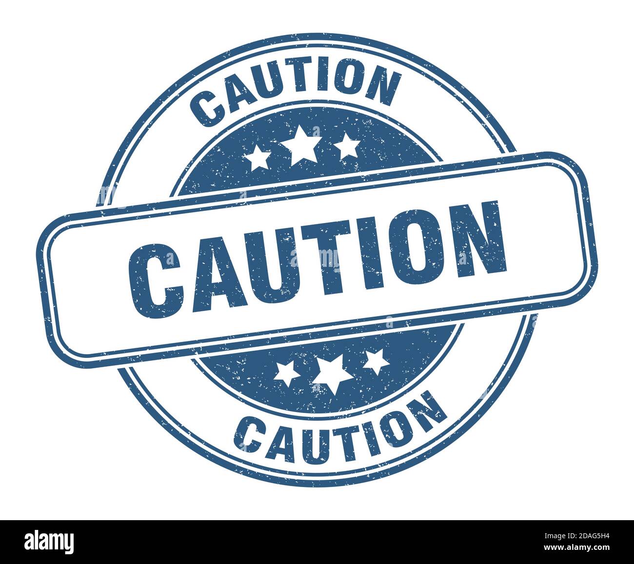 caution stamp. caution sign. round grunge label Stock Vector Image ...
