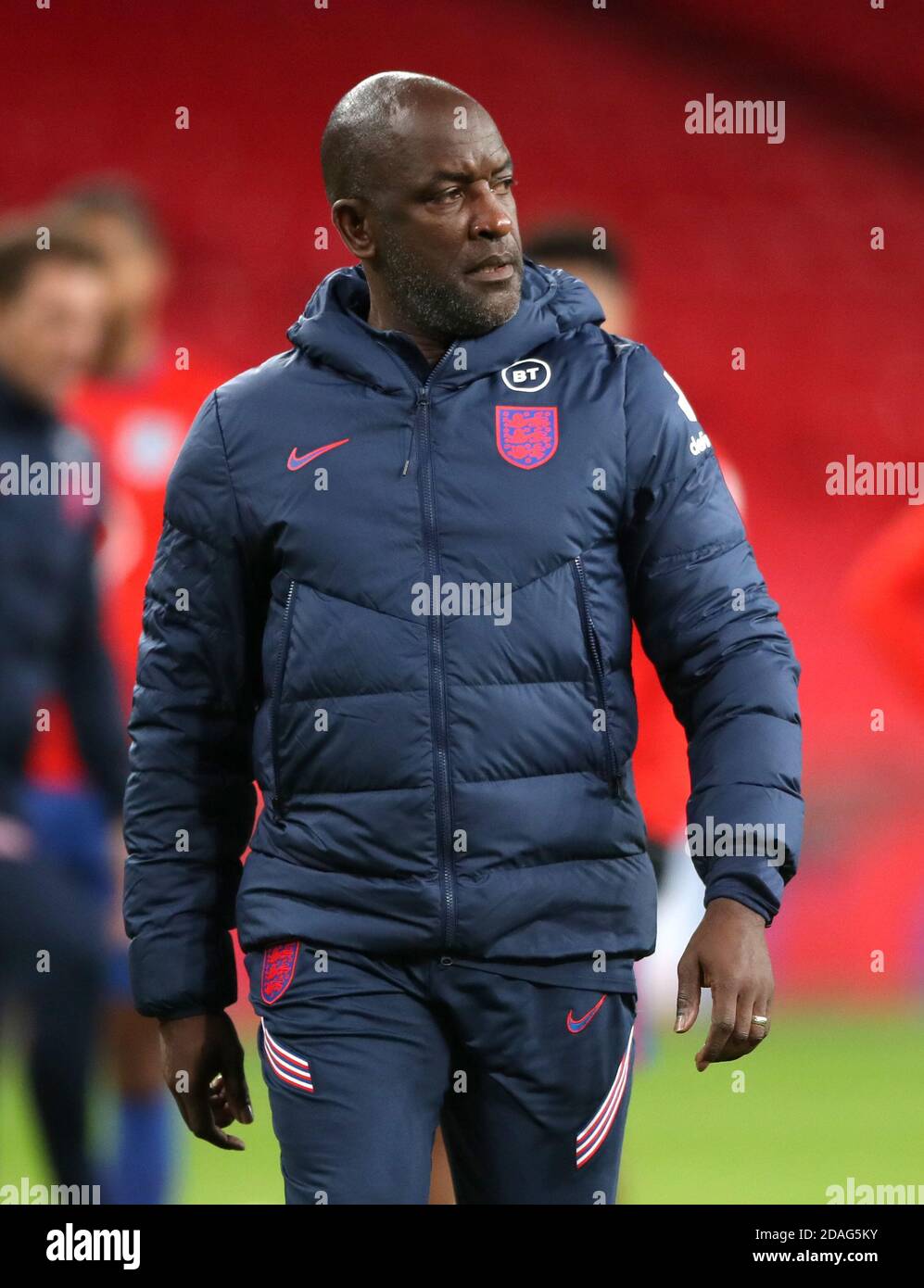England coach Chris Powell before the international friendly at Wembley ...