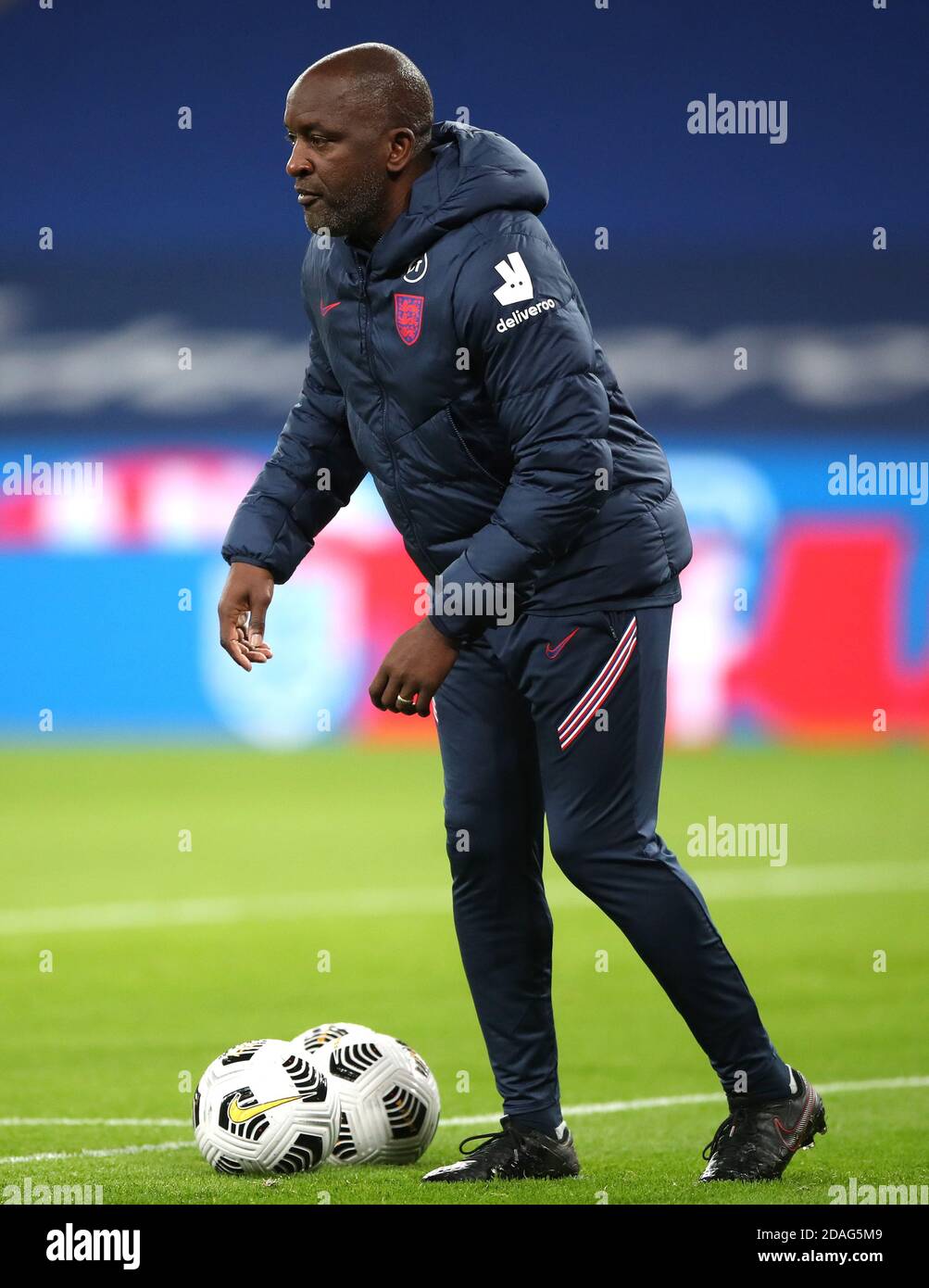 England coach Chris Powell before the international friendly at Wembley ...