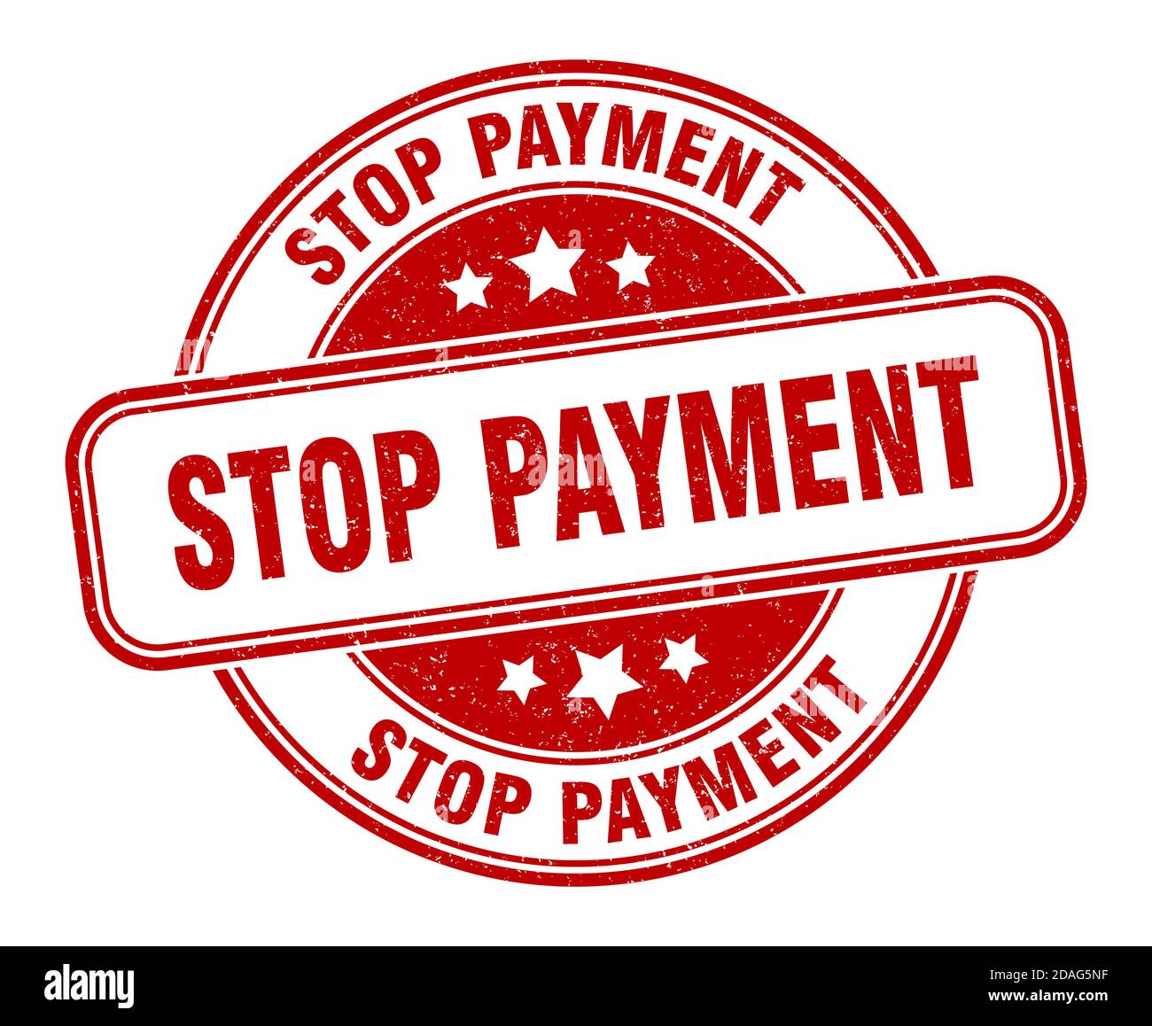 stop payment stamp. stop payment sign. round grunge label Stock Vector ...