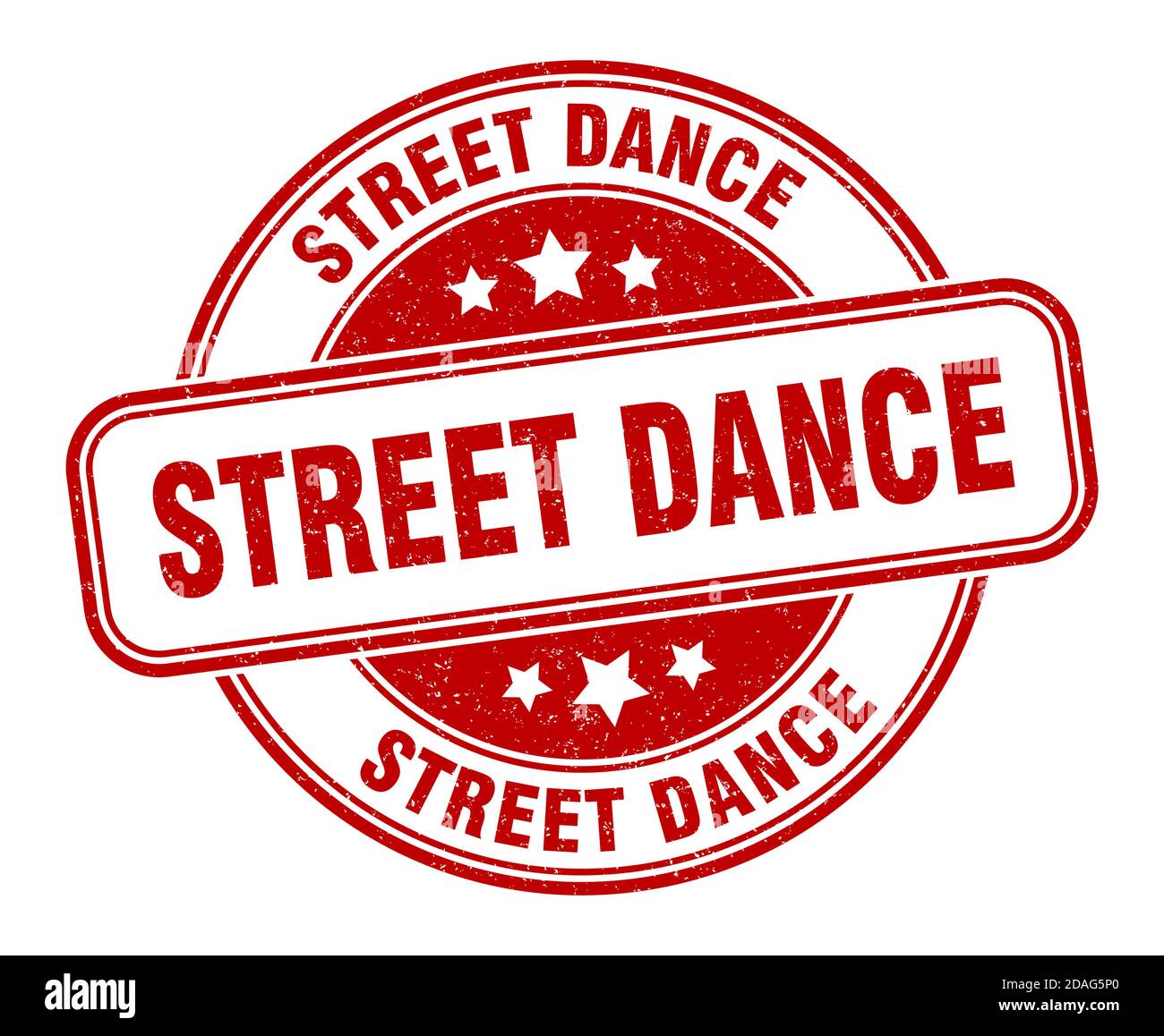 street dance stamp. street dance sign. round grunge label Stock Vector ...