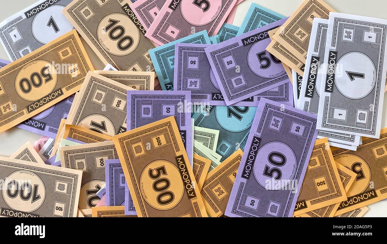 Monopoly Man Throwing Money