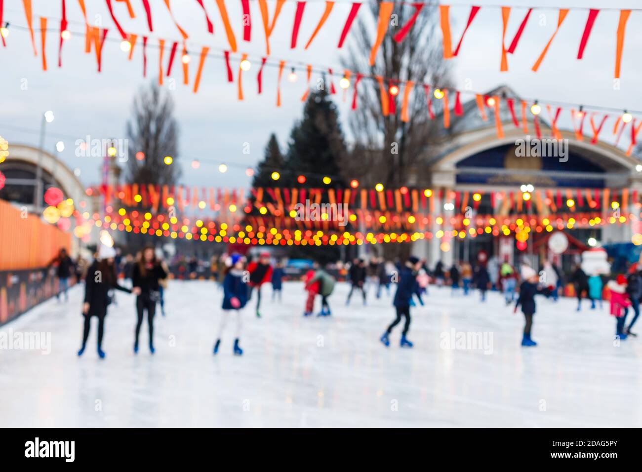 Winter Country vdnh exhibition decorated for new year and christmas ...