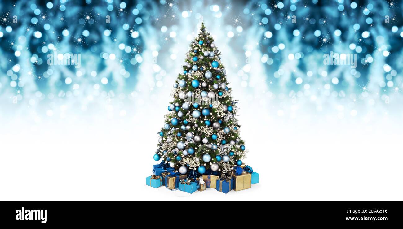 Silver Christmas Tree Wallpaper