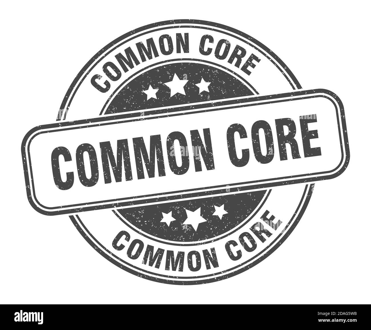common core stamp. common core sign. round grunge label Stock Vector ...