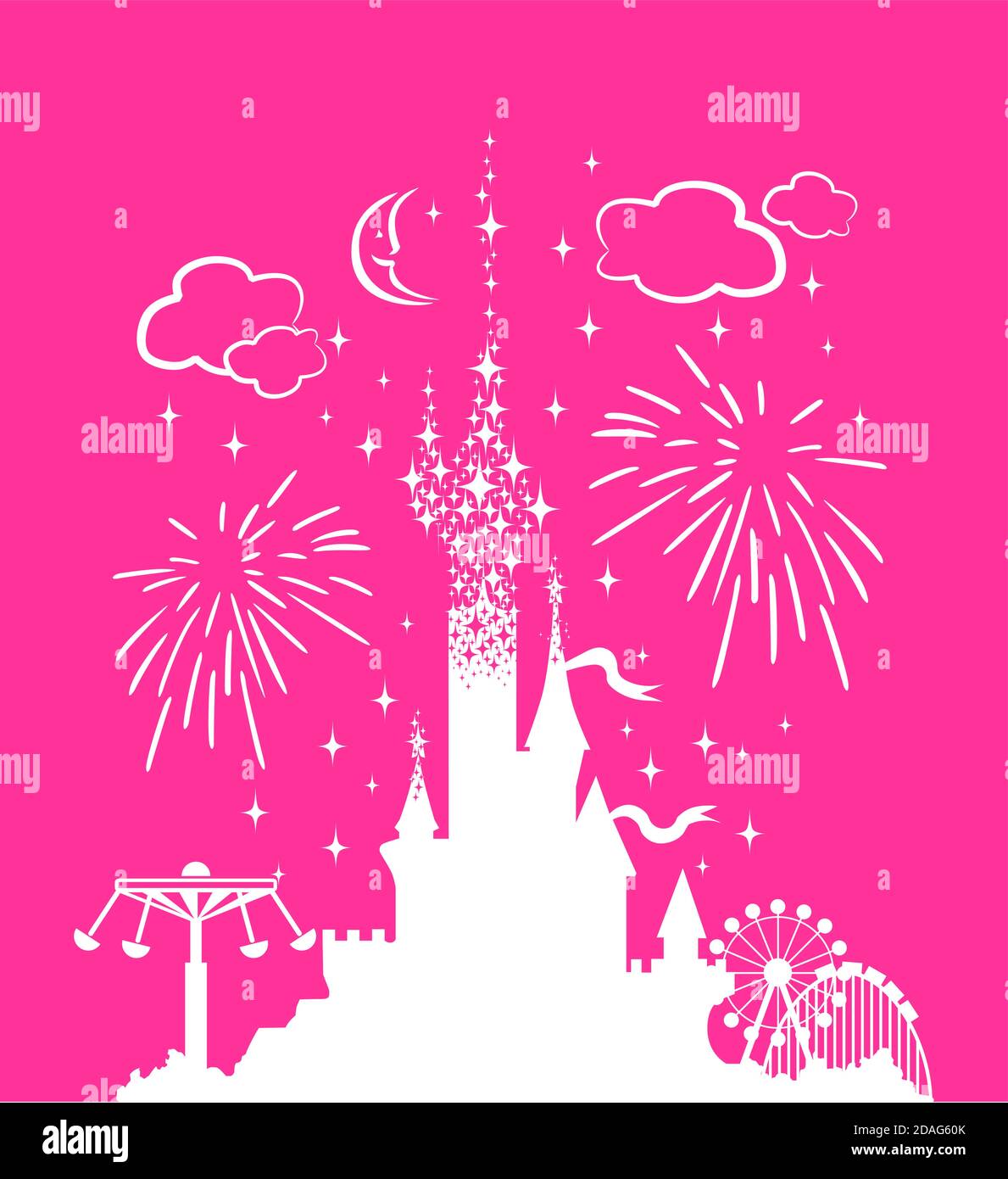 Disney Princess Castle Vector