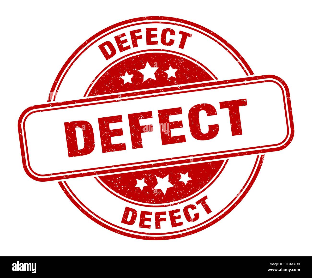 defect stamp. defect sign. round grunge label Stock Vector Image & Art ...