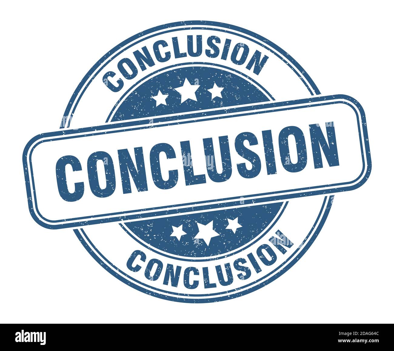 conclusion stamp. conclusion sign. round grunge label Stock Vector ...