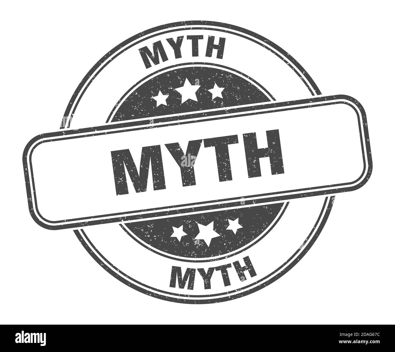 myth stamp. myth sign. round grunge label Stock Vector Image & Art - Alamy