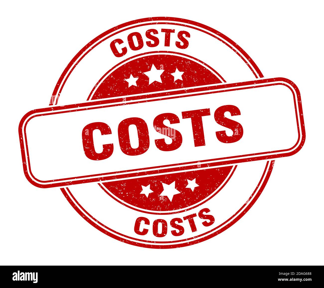 costs stamp. costs sign. round grunge label Stock Vector Image & Art ...