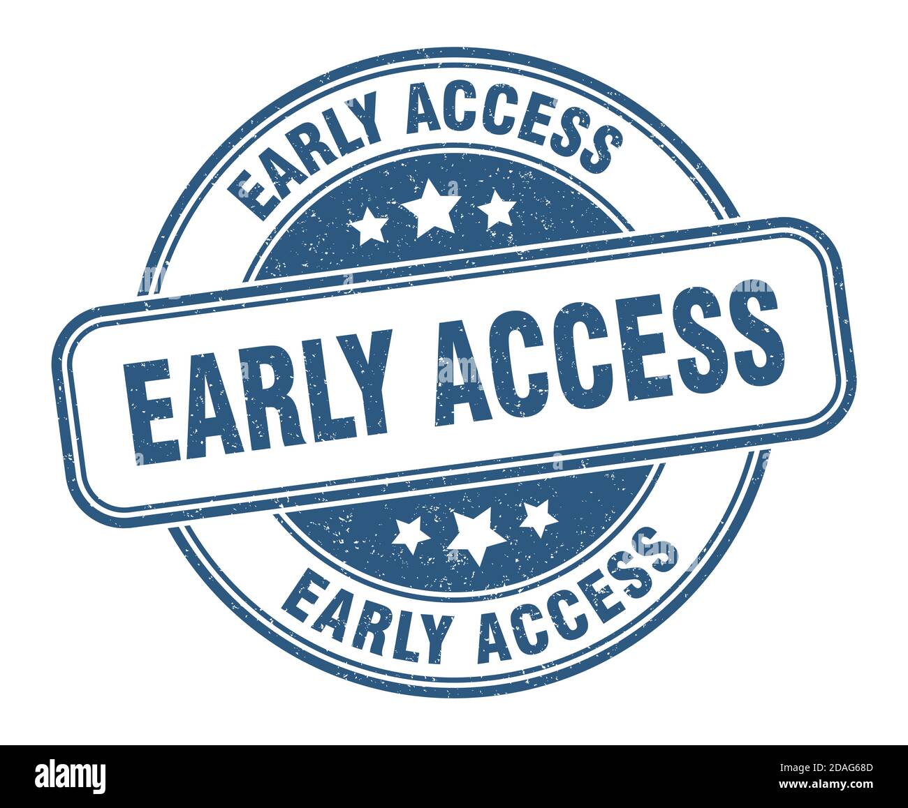 early access stamp. early access sign. round grunge label Stock Vector ...