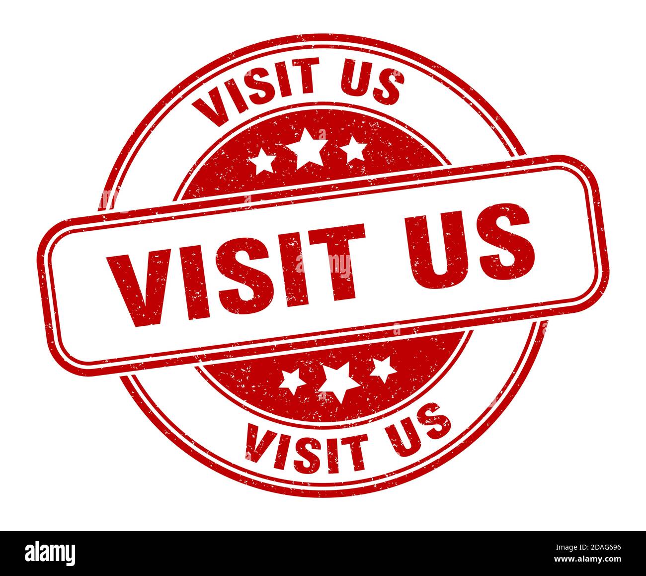 visit us stamp. visit us sign. round grunge label Stock Vector Image ...