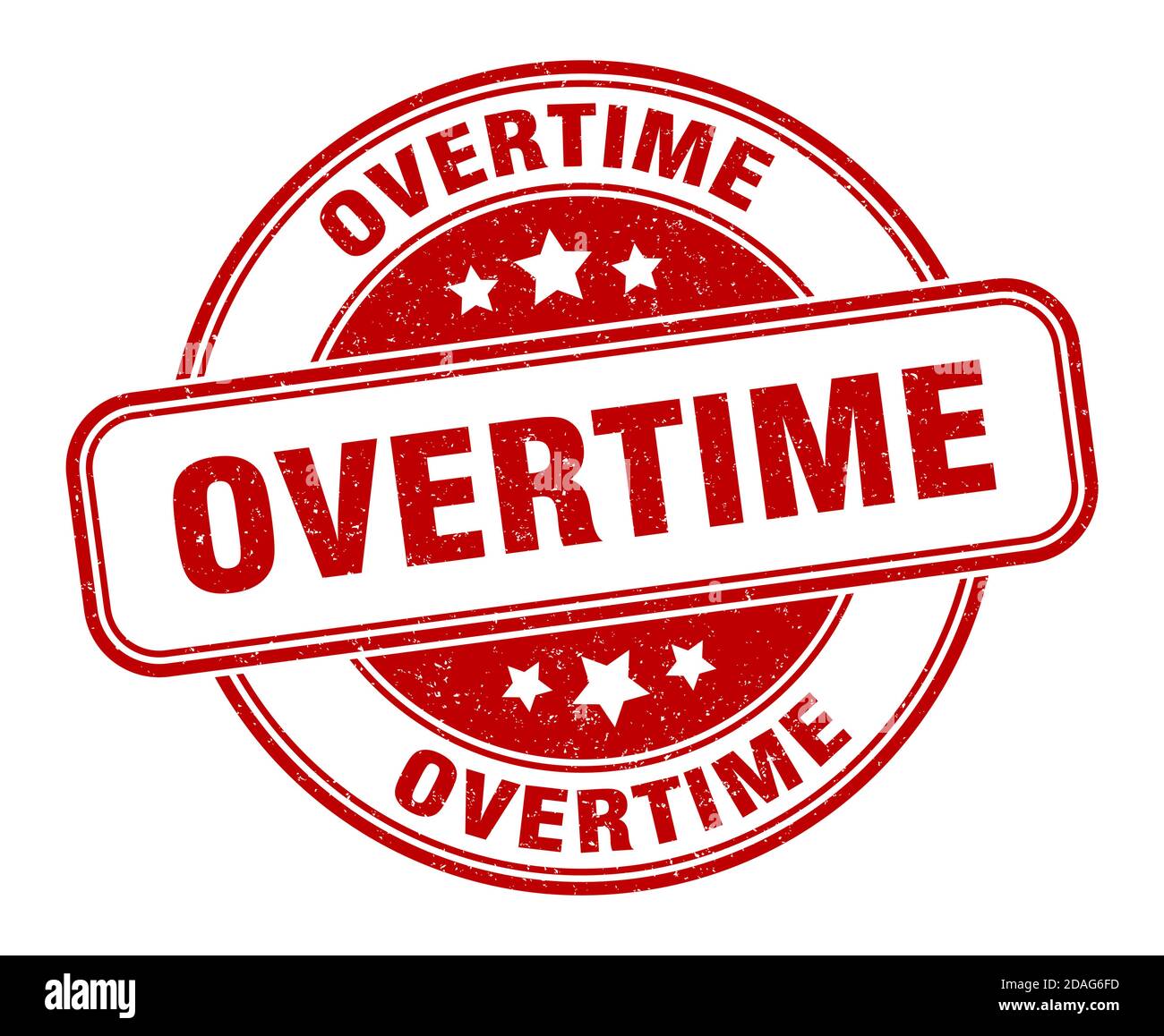 overtime stamp. overtime sign. round grunge label Stock Vector Image ...