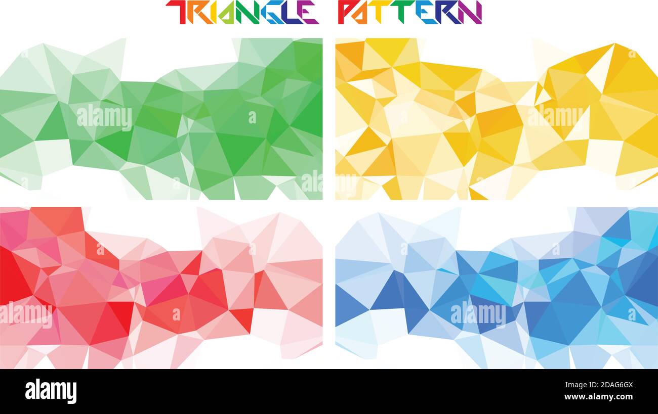 Spotted green triangle Stock Vector Images - Alamy