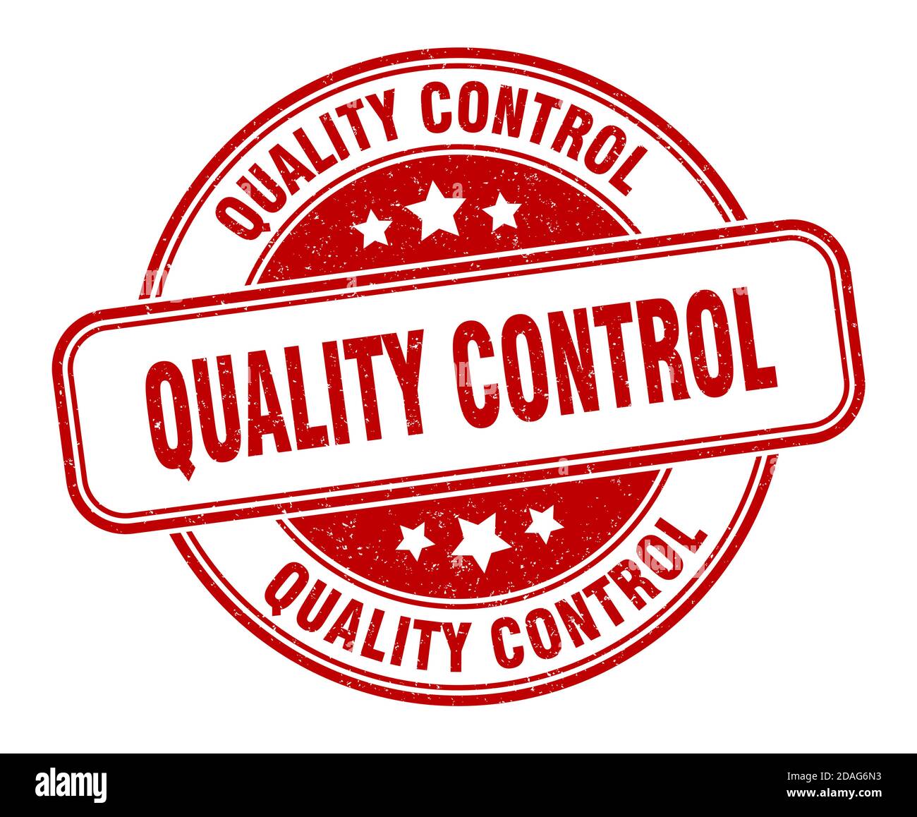 quality control stamp. quality control sign. round grunge label Stock ...