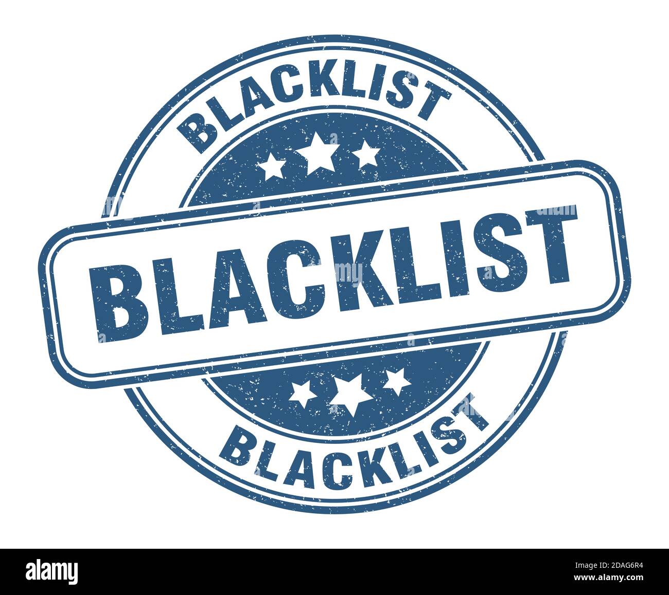 blacklist stamp. blacklist sign. round grunge label Stock Vector Image ...