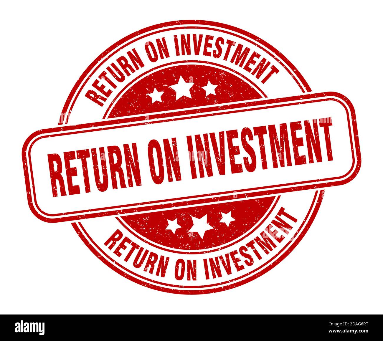 return on investment stamp. return on investment sign. round grunge ...