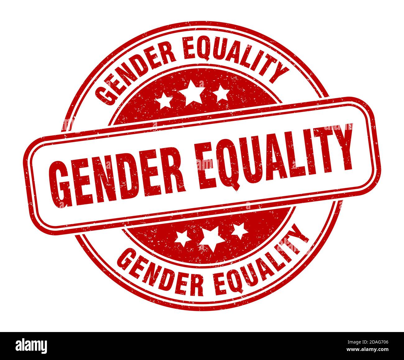 gender equality stamp. gender equality sign. round grunge label Stock ...