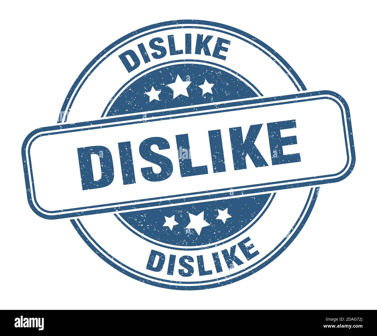 dislike stamp. dislike sign. round grunge label Stock Vector Image ...