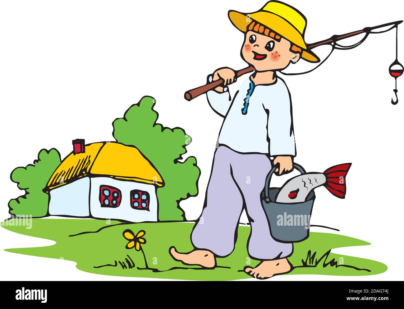 Hook village Stock Vector Images - Alamy