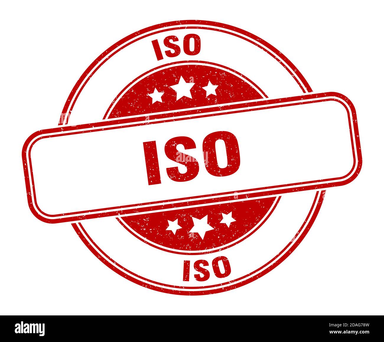 iso stamp. iso sign. round grunge label Stock Vector Image & Art - Alamy