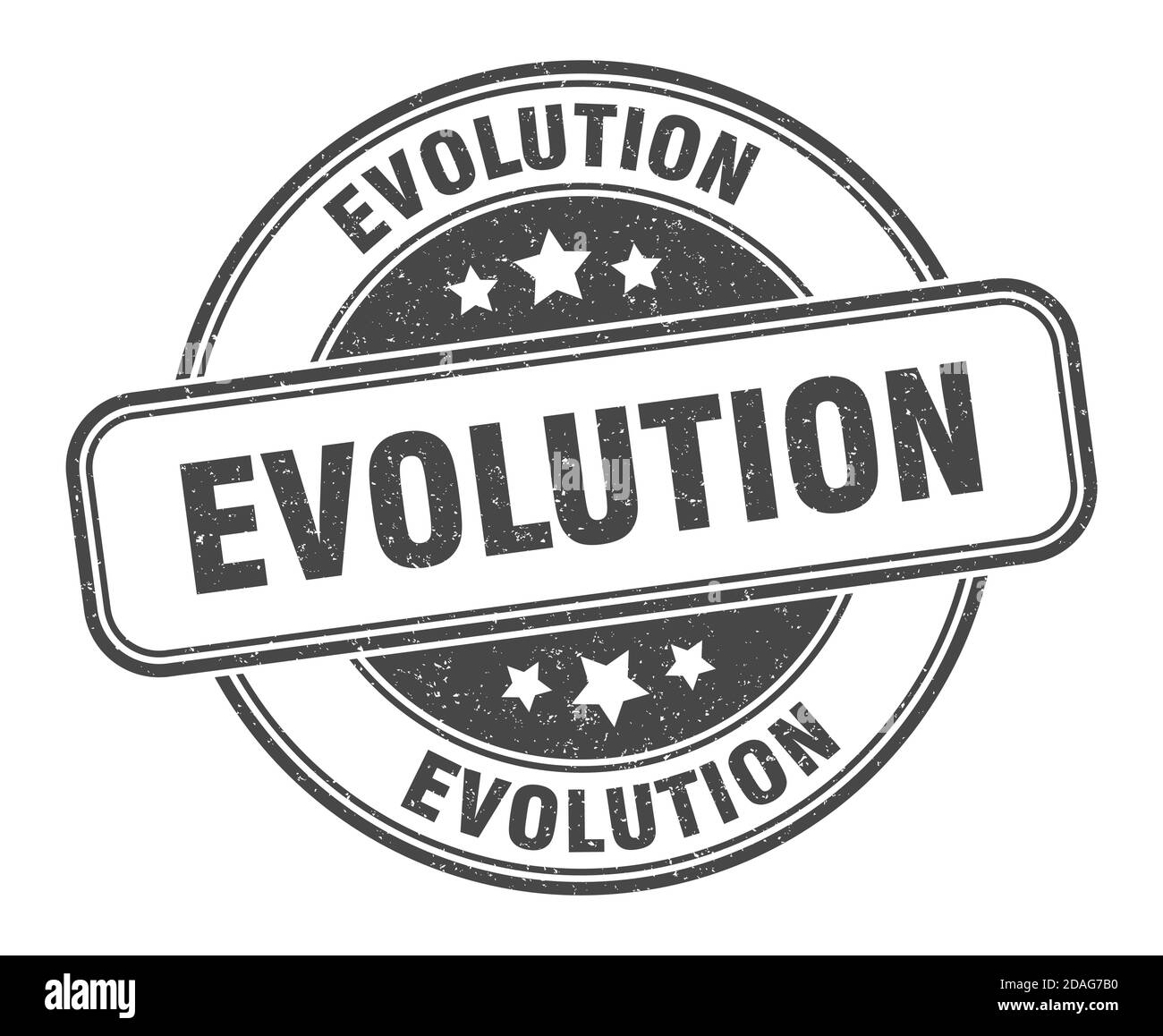 evolution stamp. evolution sign. round grunge label Stock Vector Image ...