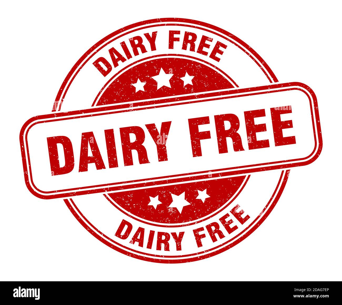 dairy free stamp. dairy free sign. round grunge label Stock Vector ...