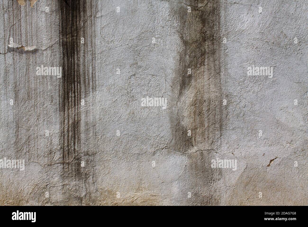 stained cracked plastered wall, texture of damaged plaster Stock Photo ...
