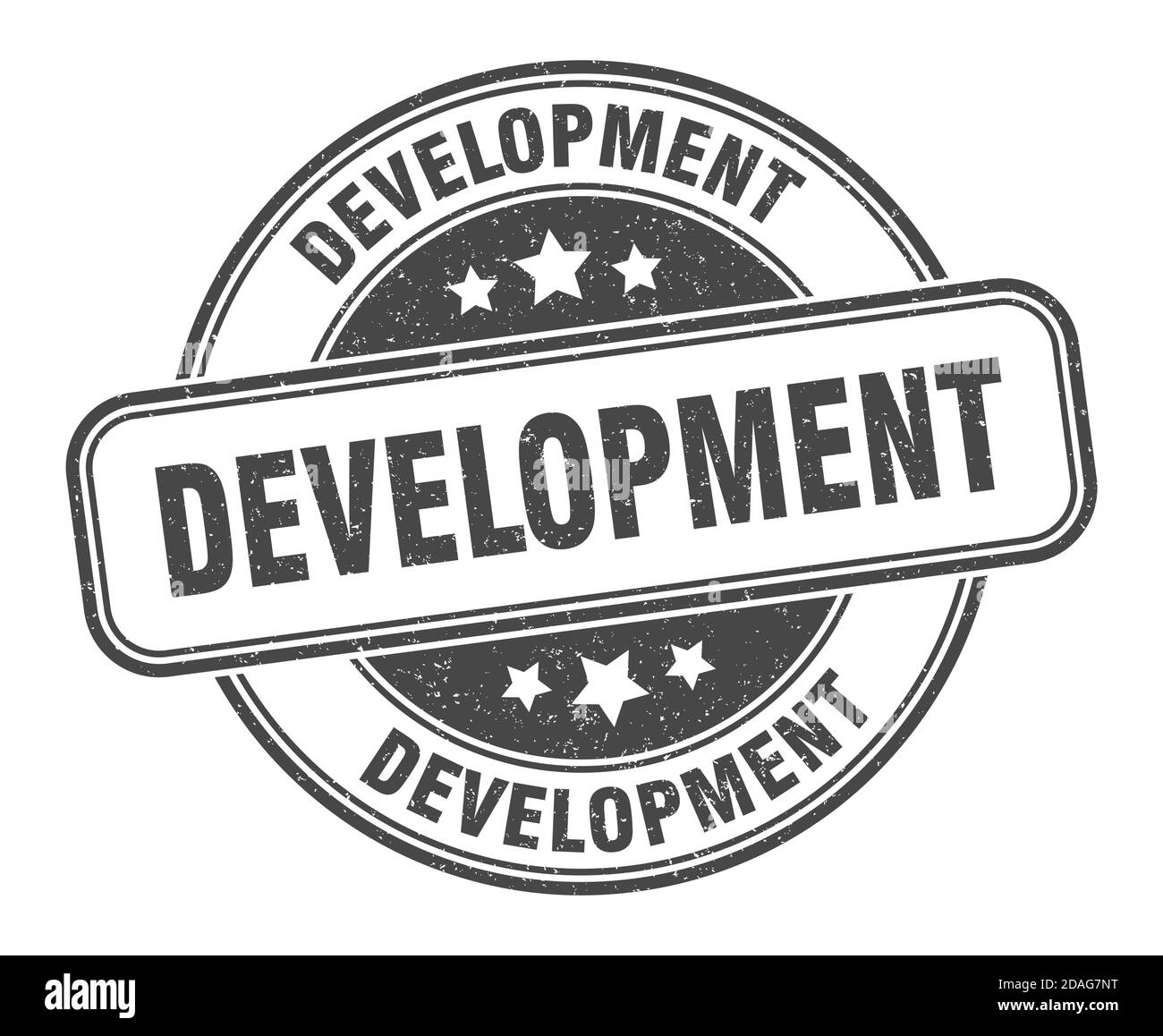 development stamp. development sign. round grunge label Stock Vector ...