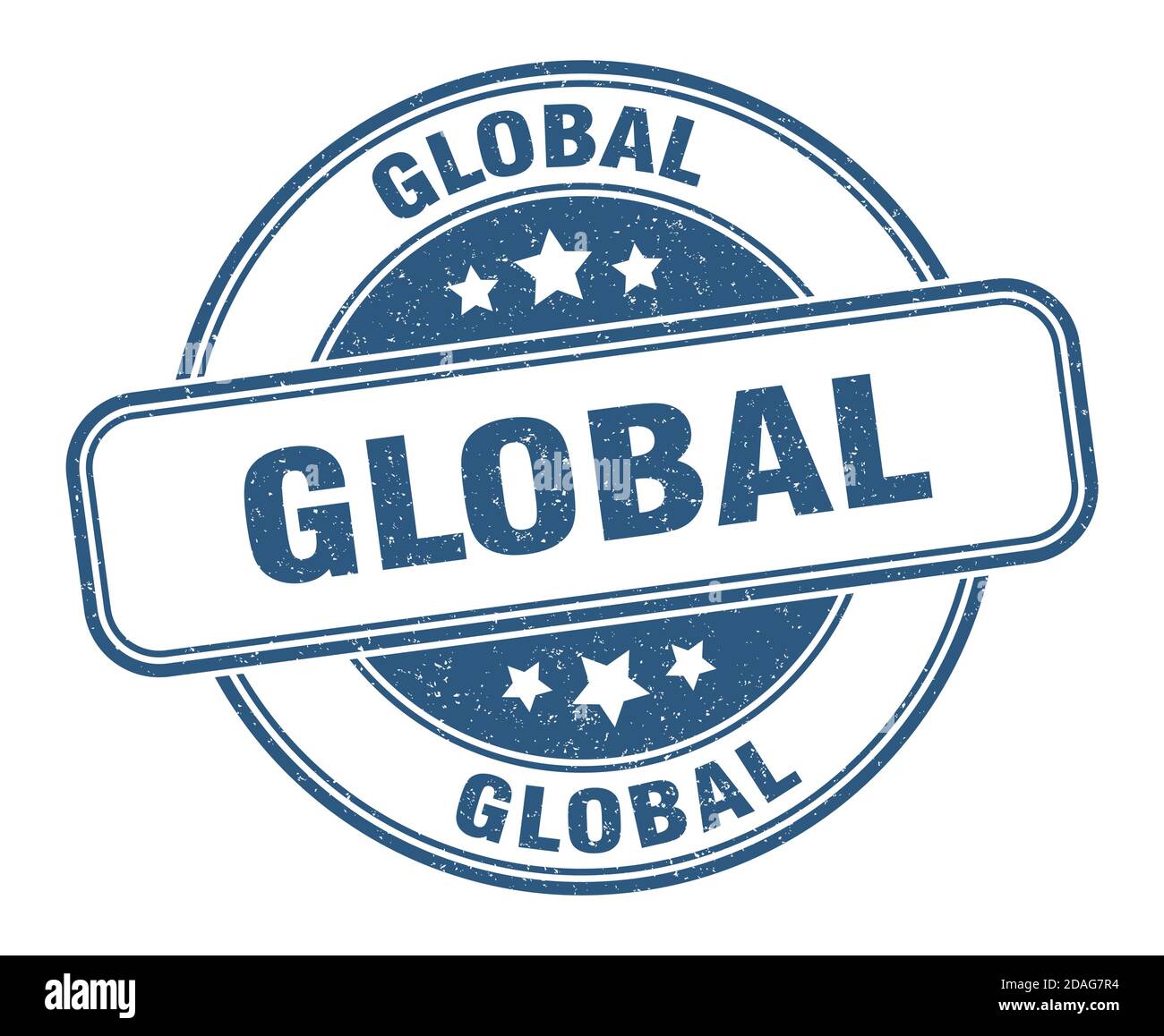 global stamp. global sign. round grunge label Stock Vector Image & Art ...