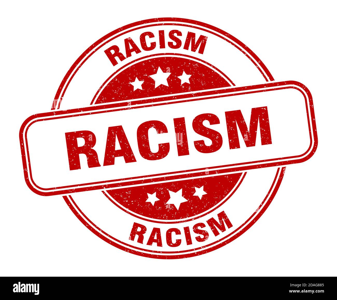 racism stamp. racism sign. round grunge label Stock Vector Image & Art ...