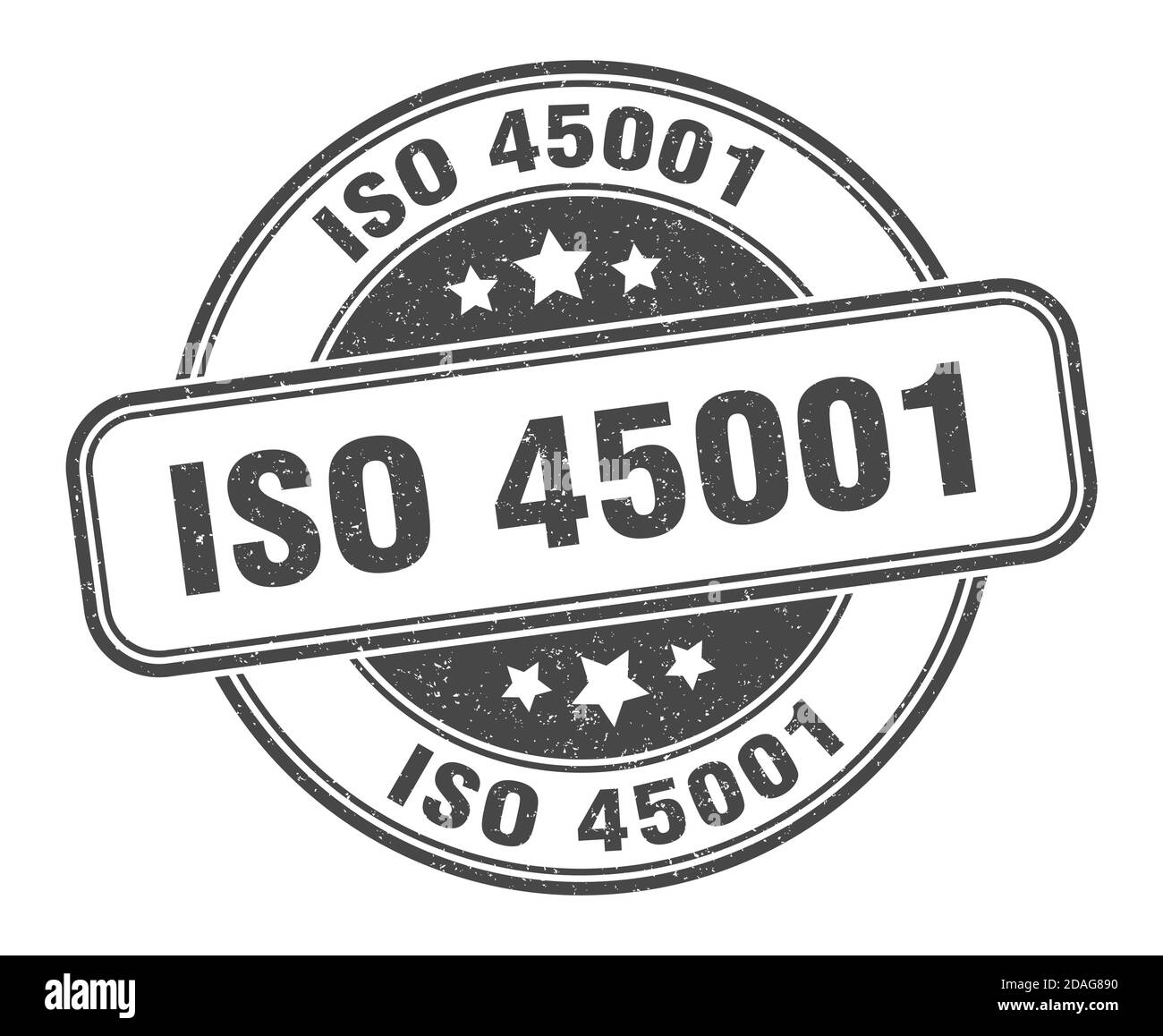 iso 45001 stamp. iso 45001 sign. round grunge label Stock Vector Image ...