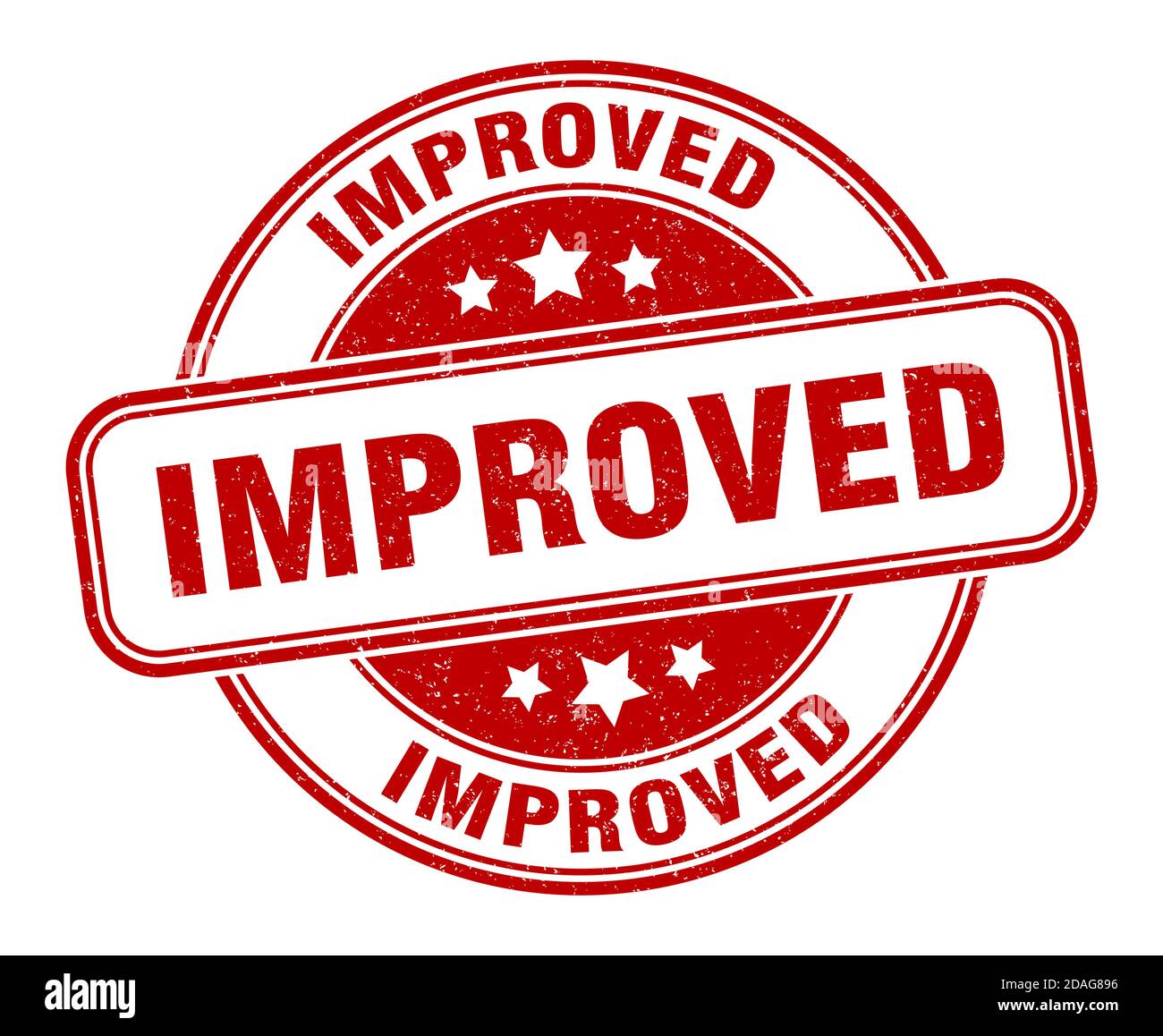 improved stamp. improved sign. round grunge label Stock Vector Image ...