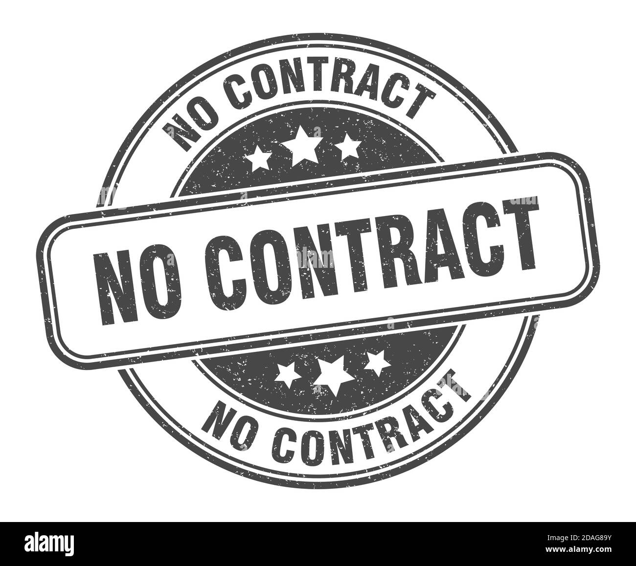 no contract stamp. no contract sign. round grunge label Stock Vector ...