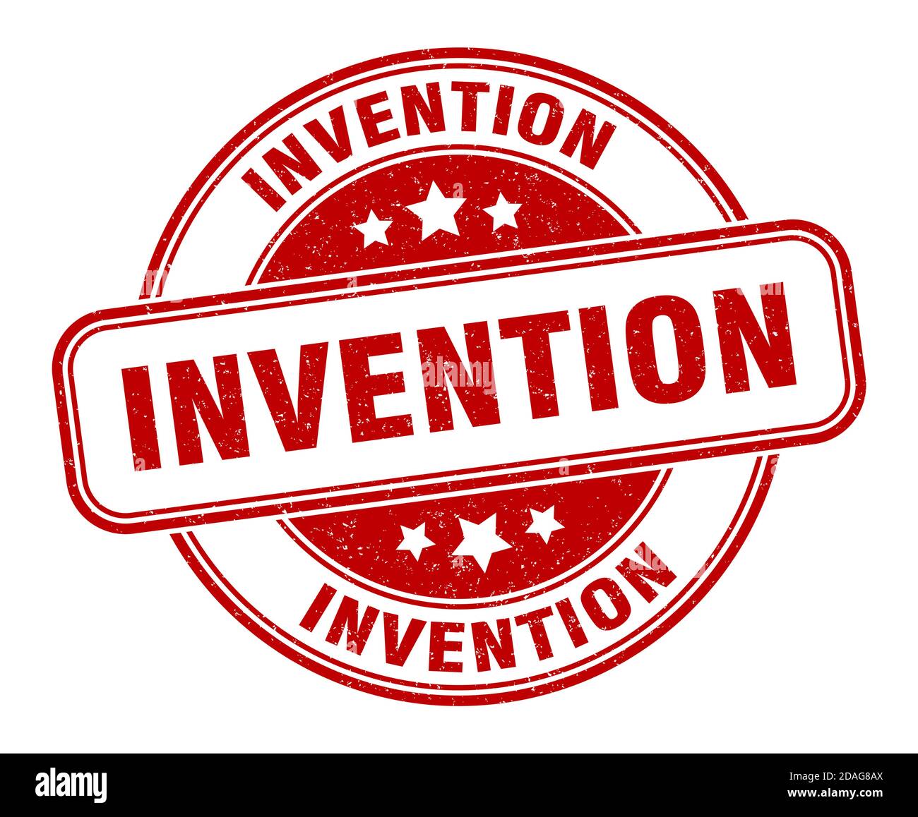 invention stamp. invention sign. round grunge label Stock Vector Image ...