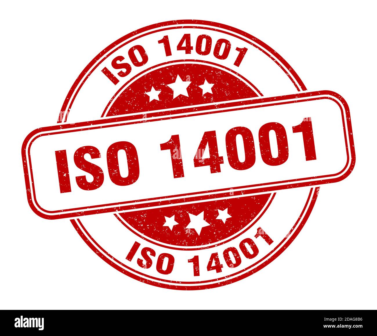 iso 14001 stamp. iso 14001 sign. round grunge label Stock Vector Image ...