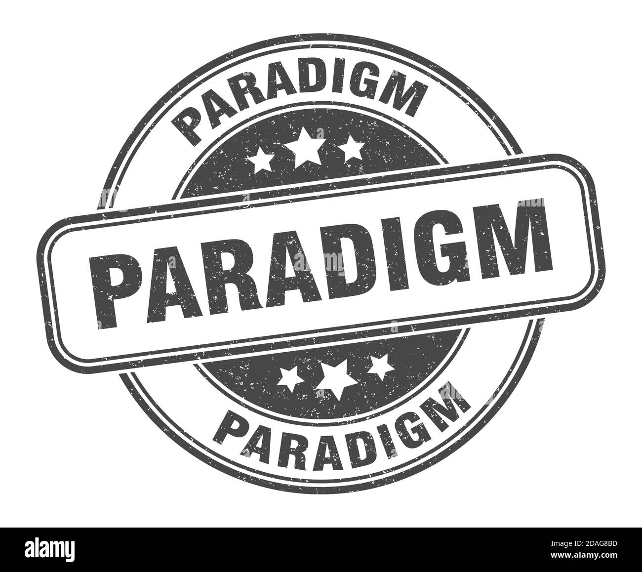 paradigm stamp. paradigm sign. round grunge label Stock Vector Image ...