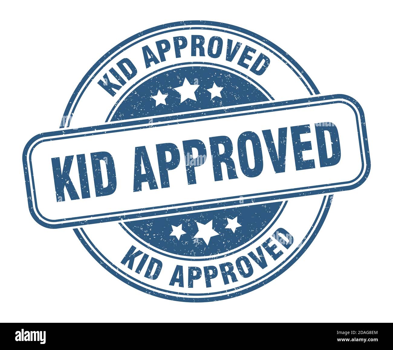 kid approved stamp. kid approved sign. round grunge label Stock Vector ...