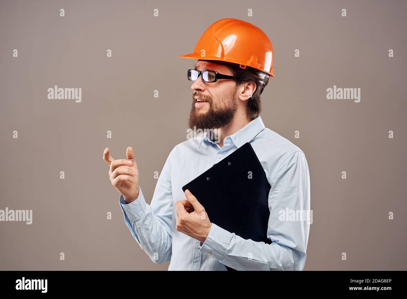 Man in working uniform professional construction lifestyle Stock Photo ...